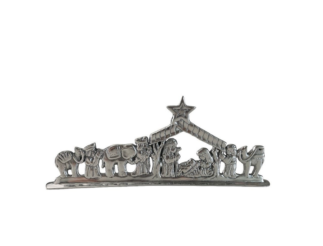 Metal Nativity Scene Sign - Nacimiento En Metal - Christmas Decoration ...