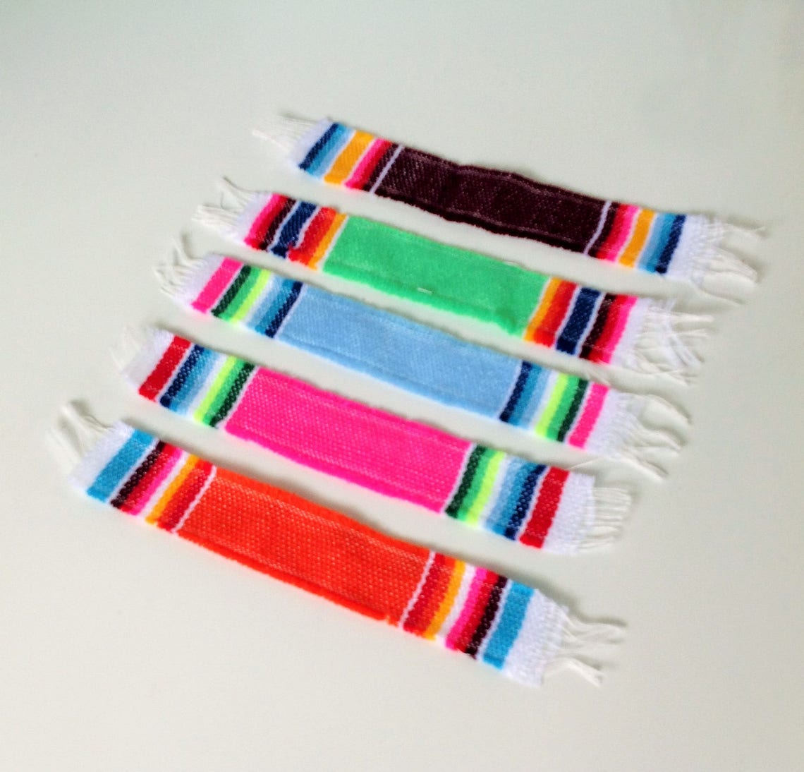 Set of 25 Mexican Serape Miniature 7x1 Mexican - Etsy