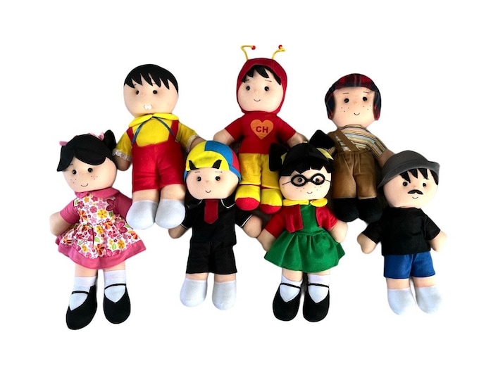 Chilindrina Amigurumi Chapulin Colorado Crochet Plushie Mexican Doll ...