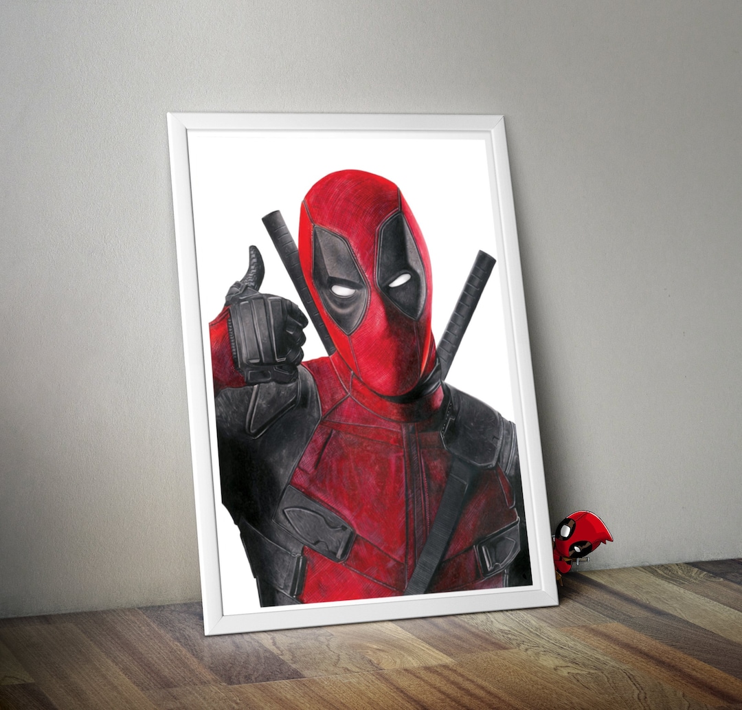 Deadpool Artwork A3 Fine Art Print - Etsy