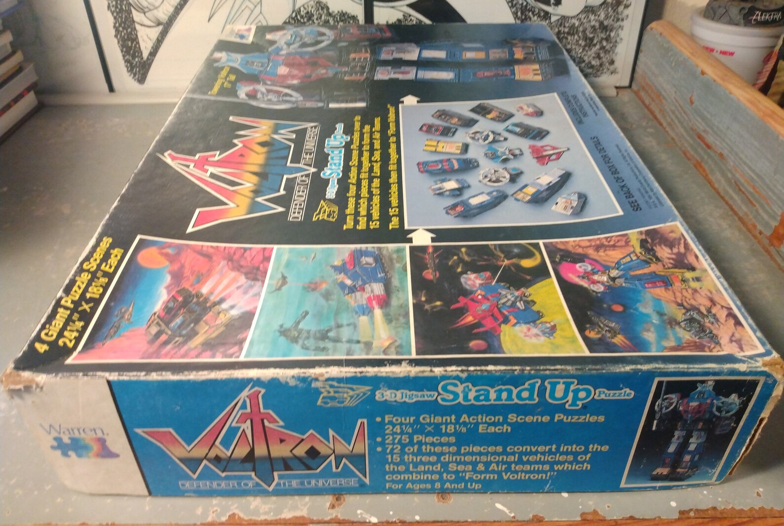 Vintage 1984 Voltron 3D Stand up Jigsaw Puzzle by Warren Unassembled 17 ...