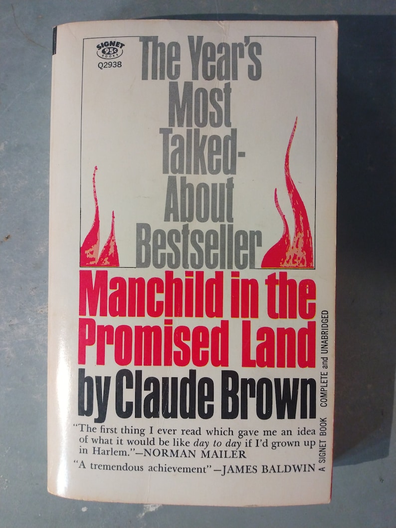 HTF Rare Manchild in the Promised Land by Brown | 1966 True 1st Signet ...