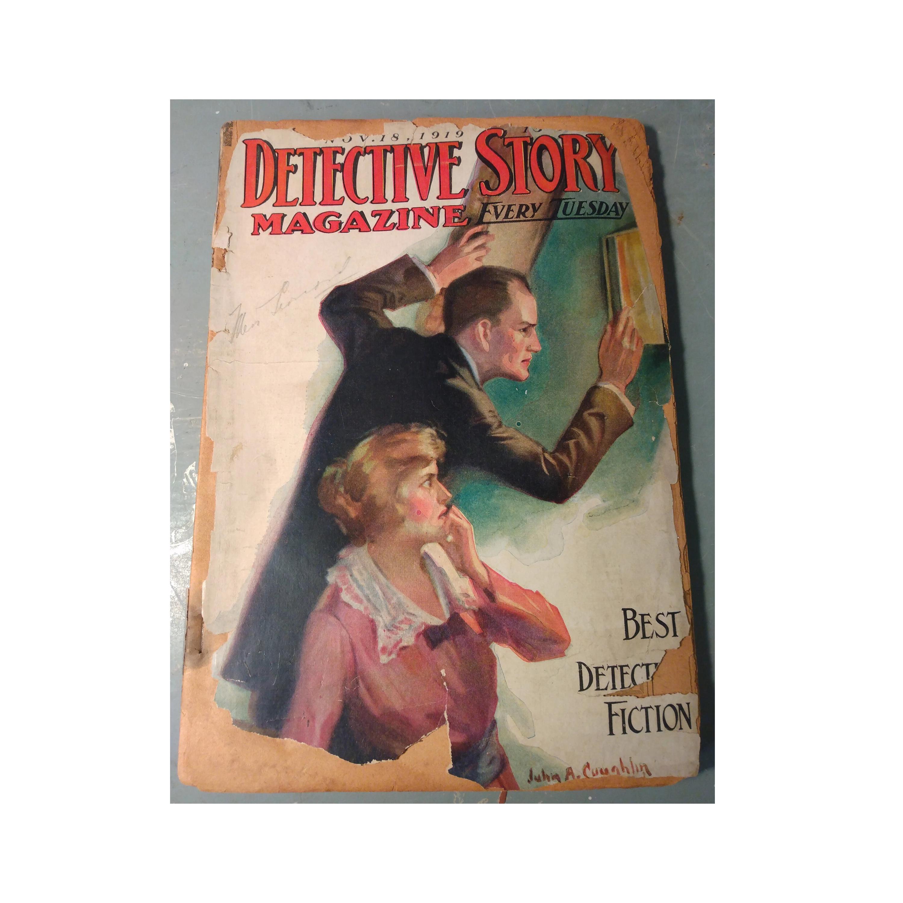 Detective Story Pulp Magazine | Nov 18, 1919 | Jack Bethea Novella John Coughlin - Etsy