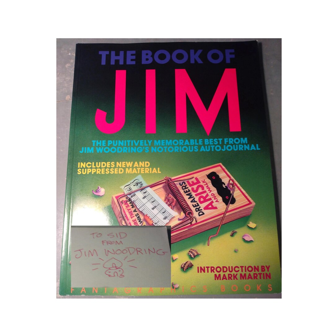 The Book of Jim by Jim Woodring | 1993 1st SC | Signed and Remarqued by ...
