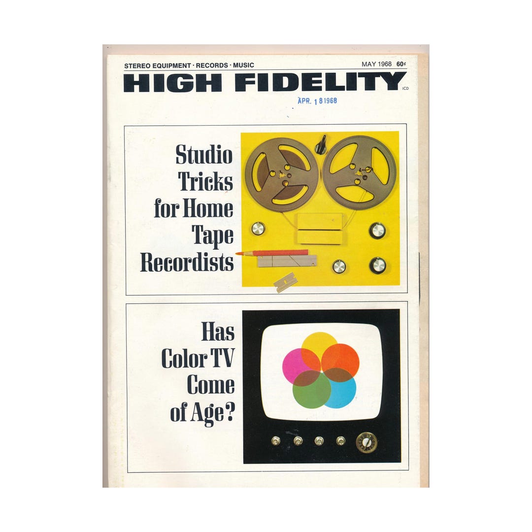 Vintage Classic High Fidelity Magazine | May 1968 | Stereo Equipment ...