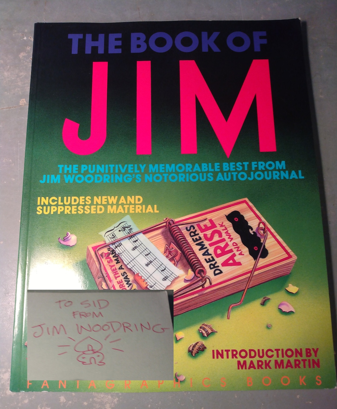 The Book of Jim by Jim Woodring 1993 1st SC Signed and Remarqued by ...