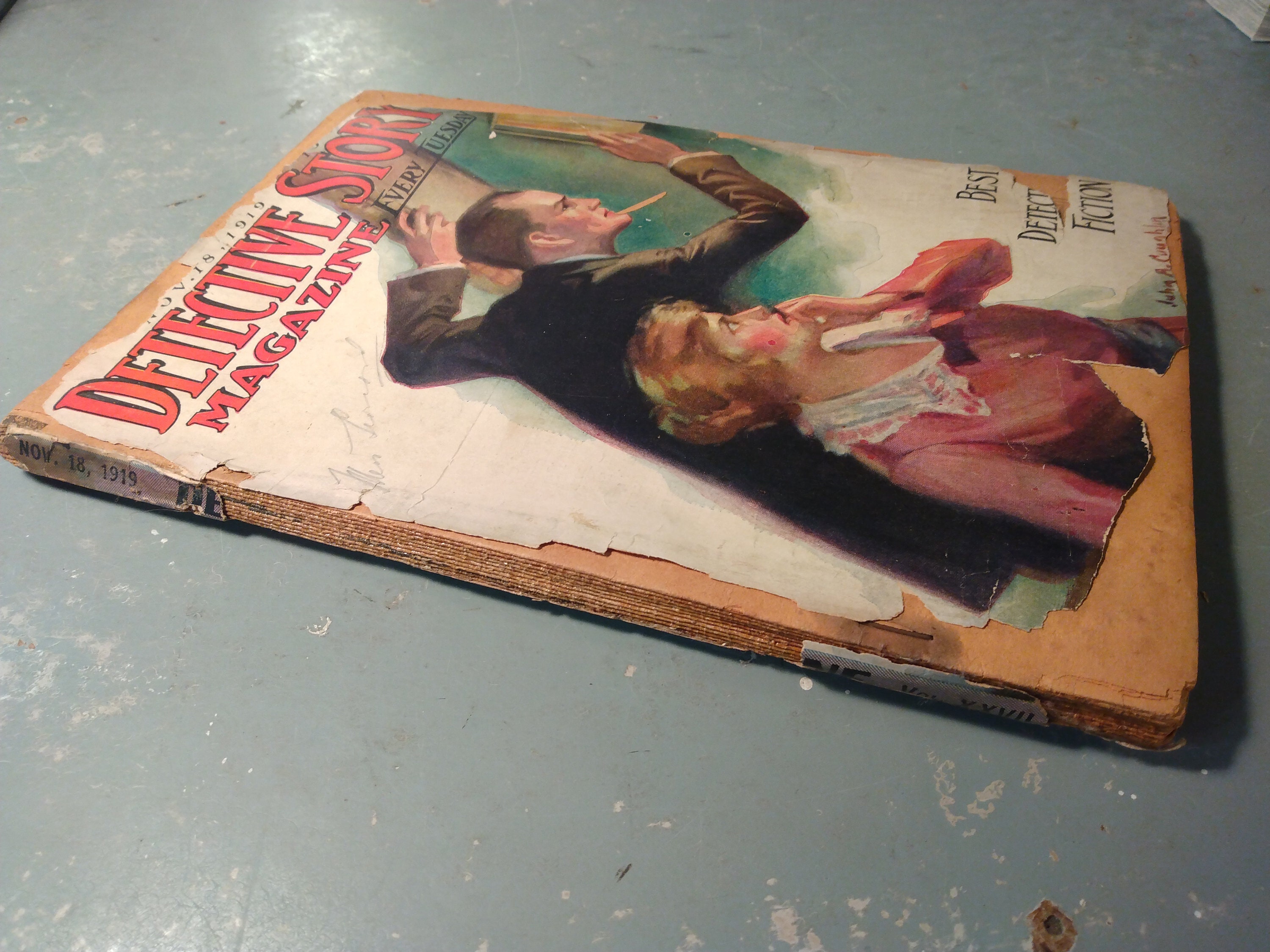 Detective Story Pulp Magazine | Nov 18, 1919 | Jack Bethea Novella John Coughlin - Etsy