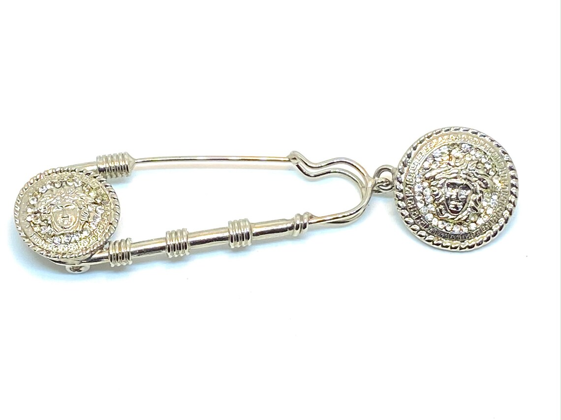 Gianni Versace Vintage Iconic 1990s Medusa Head Safety Pin | Etsy