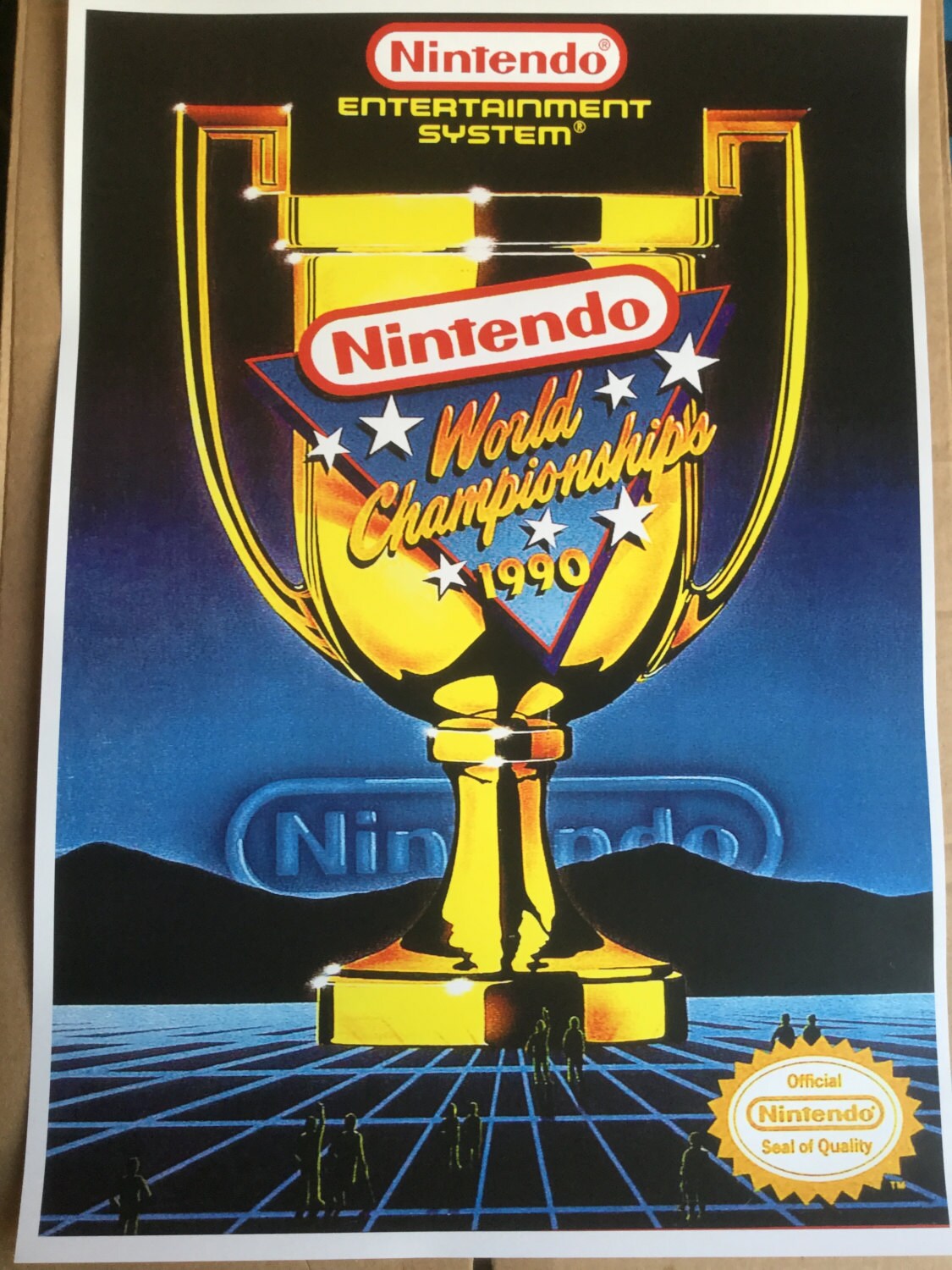 Nes 1990 nintendo world championships game Poster Print In | Etsy