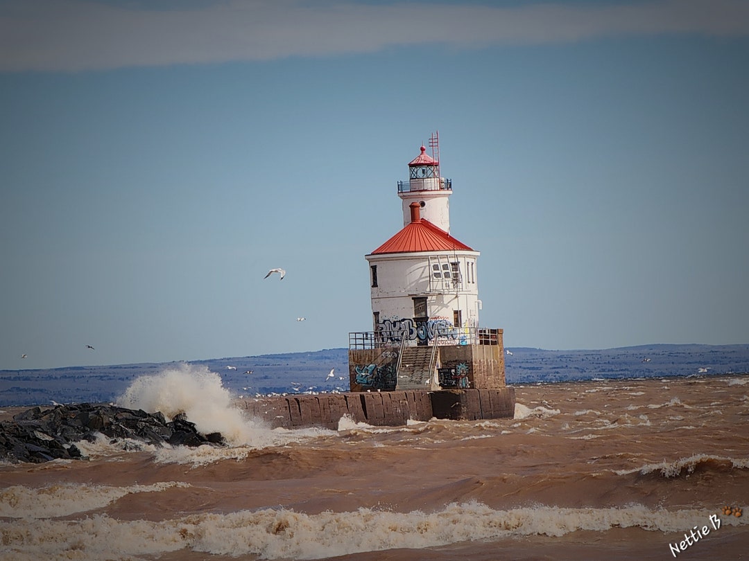 Wisconsin Point Lighthouse Digital Photography Digital Download Digital ...