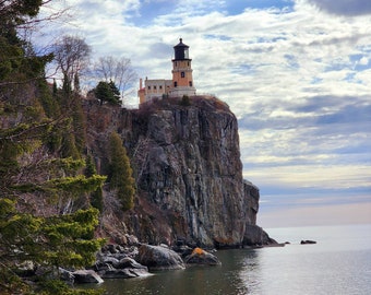 Split Rock Lighthouse Print, Photography Art Print, Digital Download ...