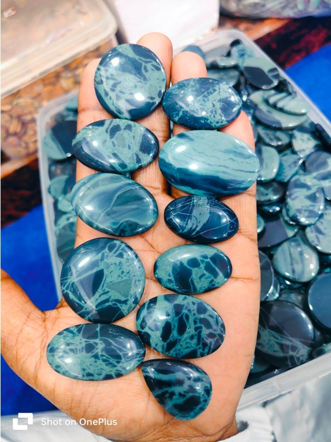 Spider Web Stone, Obsidian Lot Gemstone, Natural Spider Web Obsidian ...