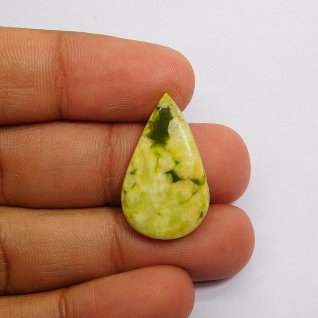 Natural Serpentine Cabochons Stone, Green Serpentine Gemstone, Serpentine Loose Stone, for ...