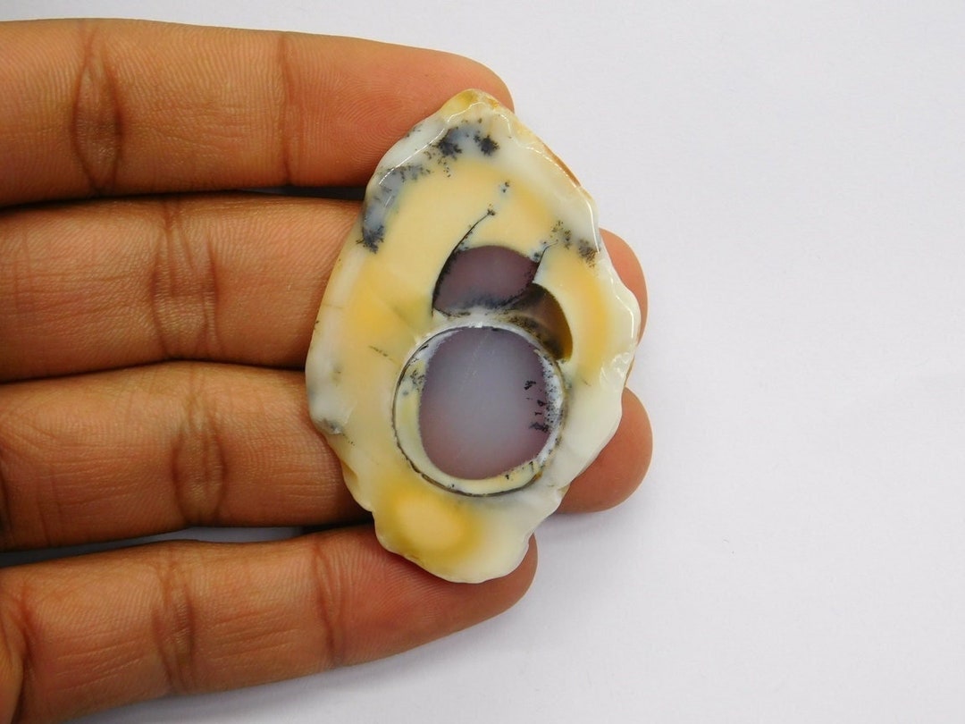 Dendrite Slice Cabochon, Glorious !! Dendrite Slice Slab Gemstone ...