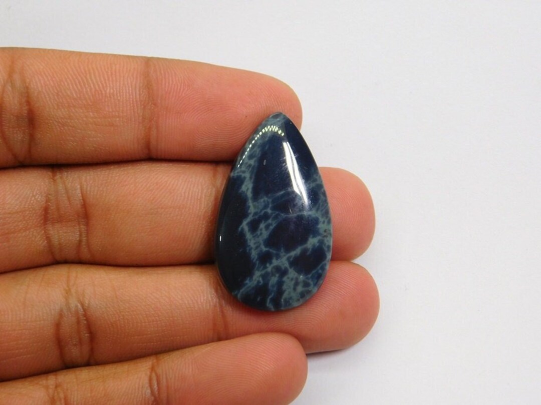 Spider Web Obsidian Gemstone Natural Spider Web Obsidian Pear Shape ...