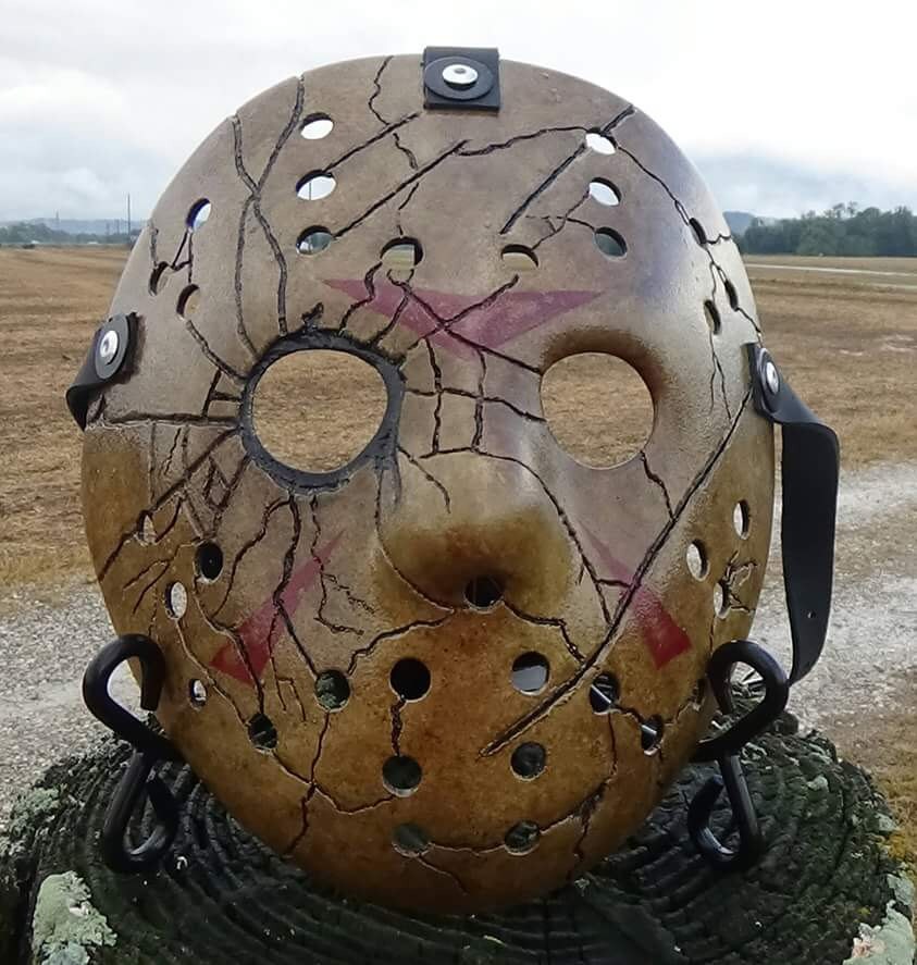 Freddy vs. Jason Battle Damage hockey mask | Etsy