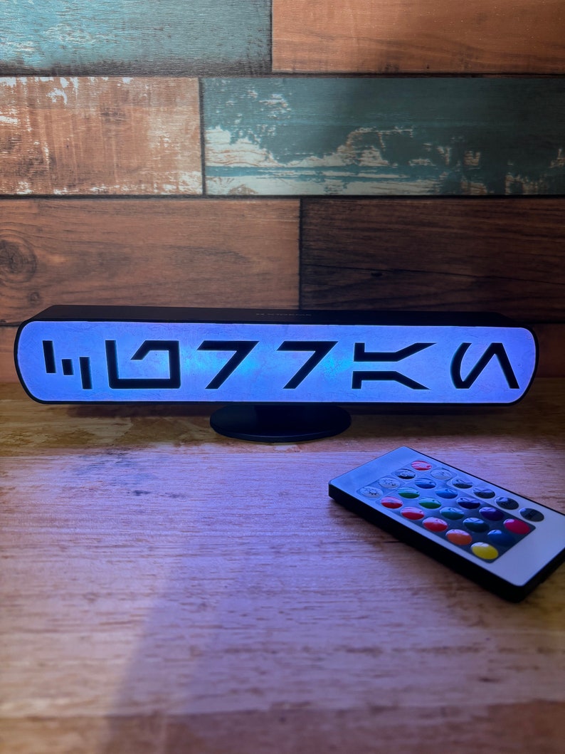 Customized Star Wars Inspired Aurebesh Light up Sign. - Etsy