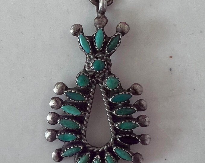 Vintage Turquoise Pendant - Etsy