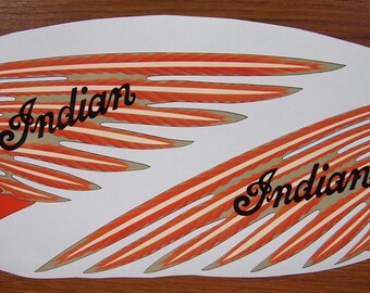 Indian motorcycle decal | Etsy