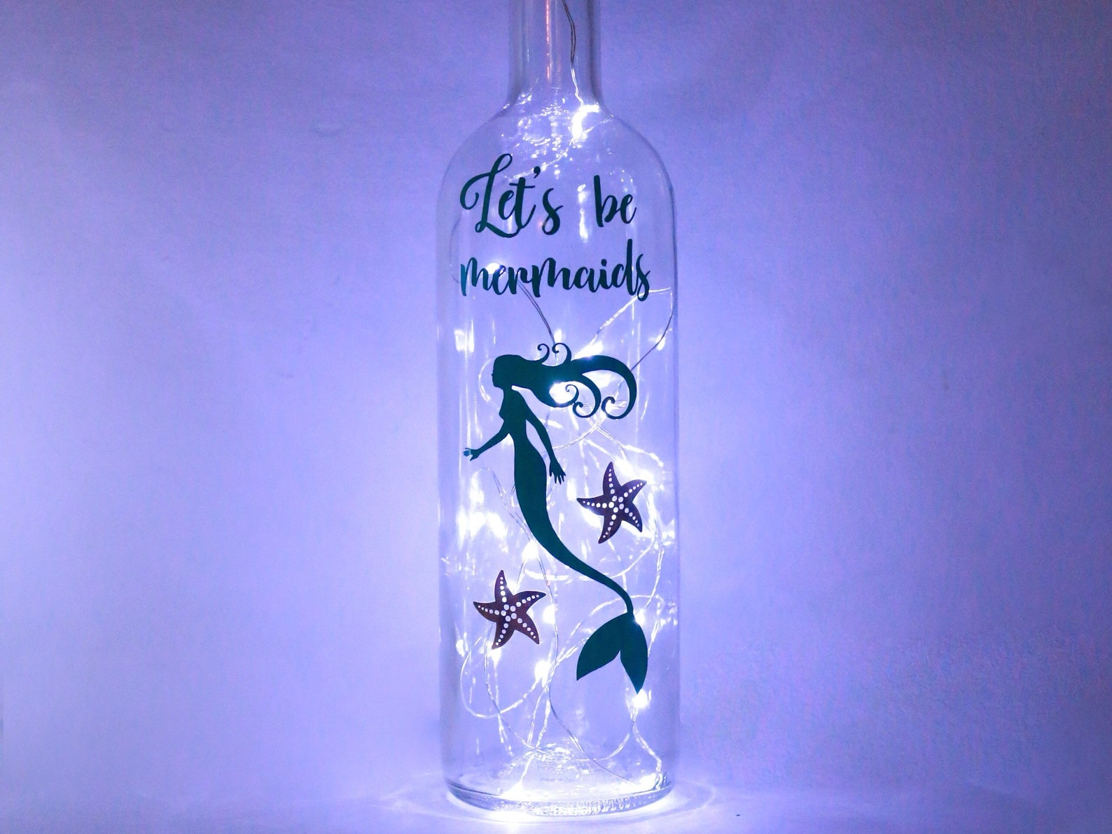 Mermaid Gifts Bottle Light Mermaid Lover Mermaid Lamps | Etsy