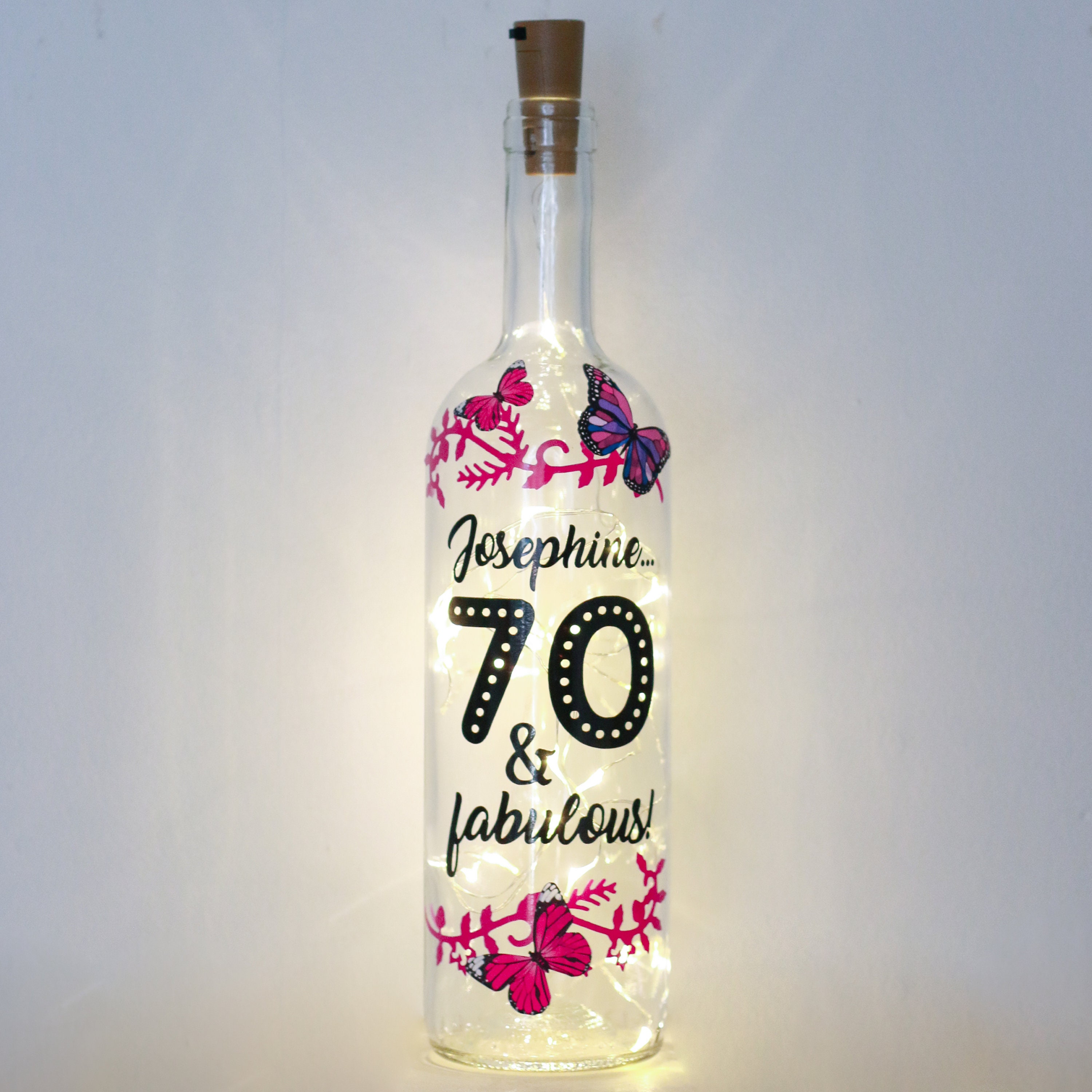 Personalised 70th Birthday Gift for Her 70 and Fabulous - Etsy