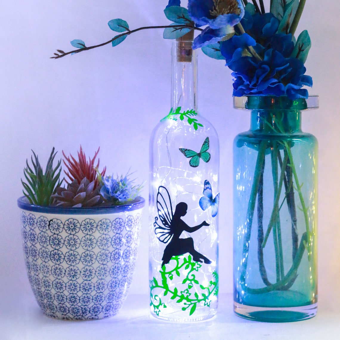 Fairy Gifts Fairy Bottle Lamp Fairy Night Light Butterfly - Etsy