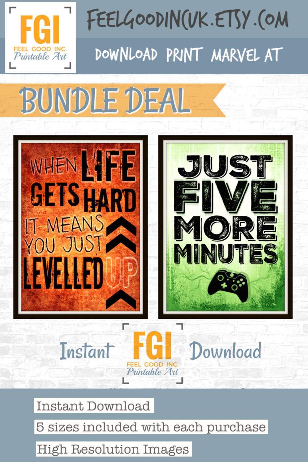 Video Game Poster BUNDLE Video Game Prints Package Print - Etsy