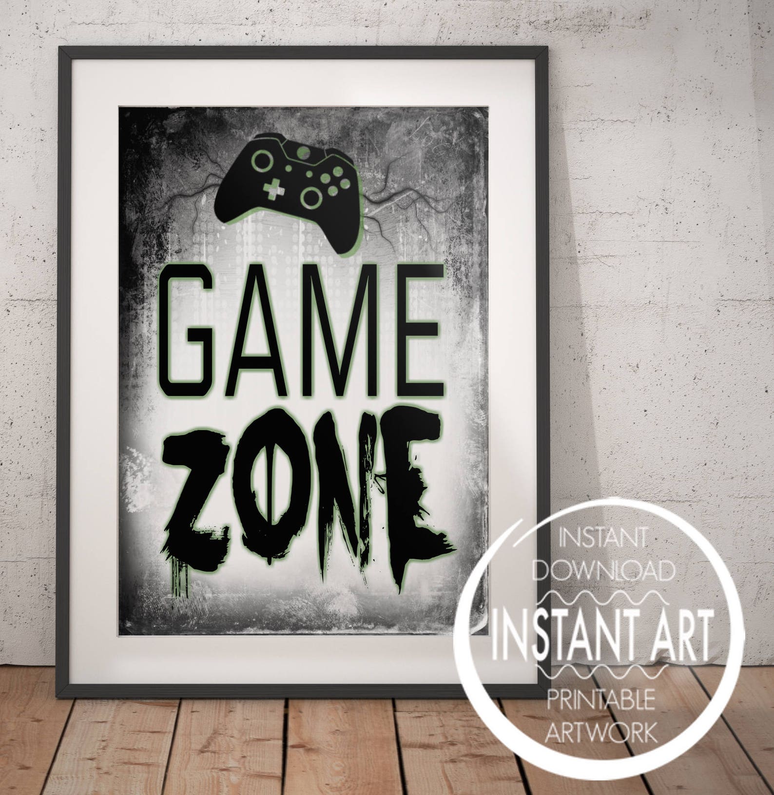 VIDEO GAME ART Game Zone Video Game Poster Game Zone Sign | Etsy