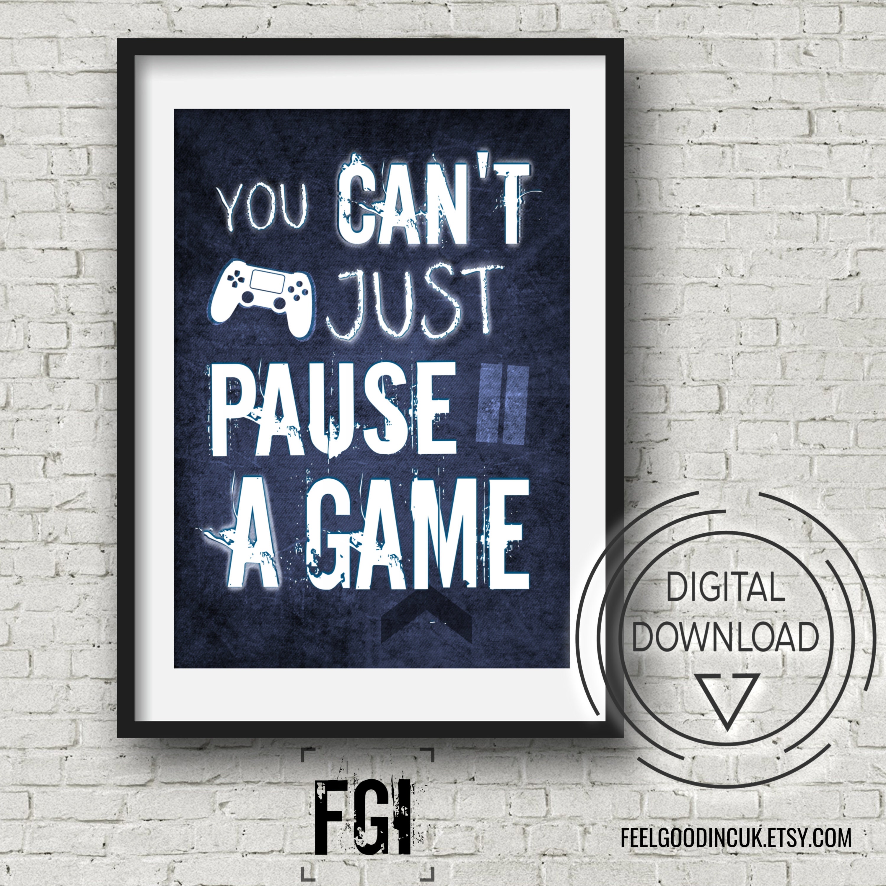 PLAYSTATION SET Four Blue Video Game Posters Gamer Wall Art - Etsy Canada