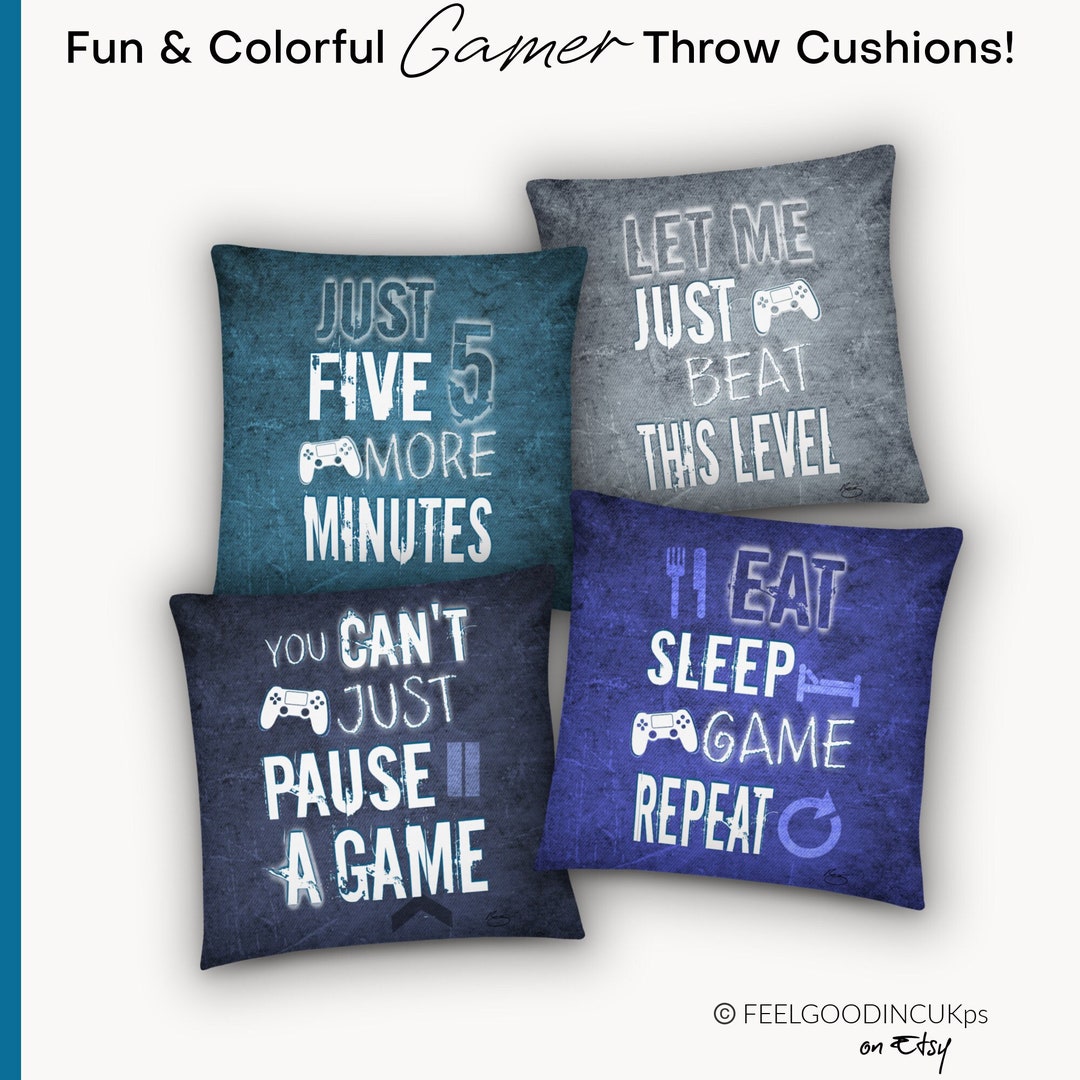 Bring Your Gaming Room to Life With These Blue Playstation Gamer Throw ...
