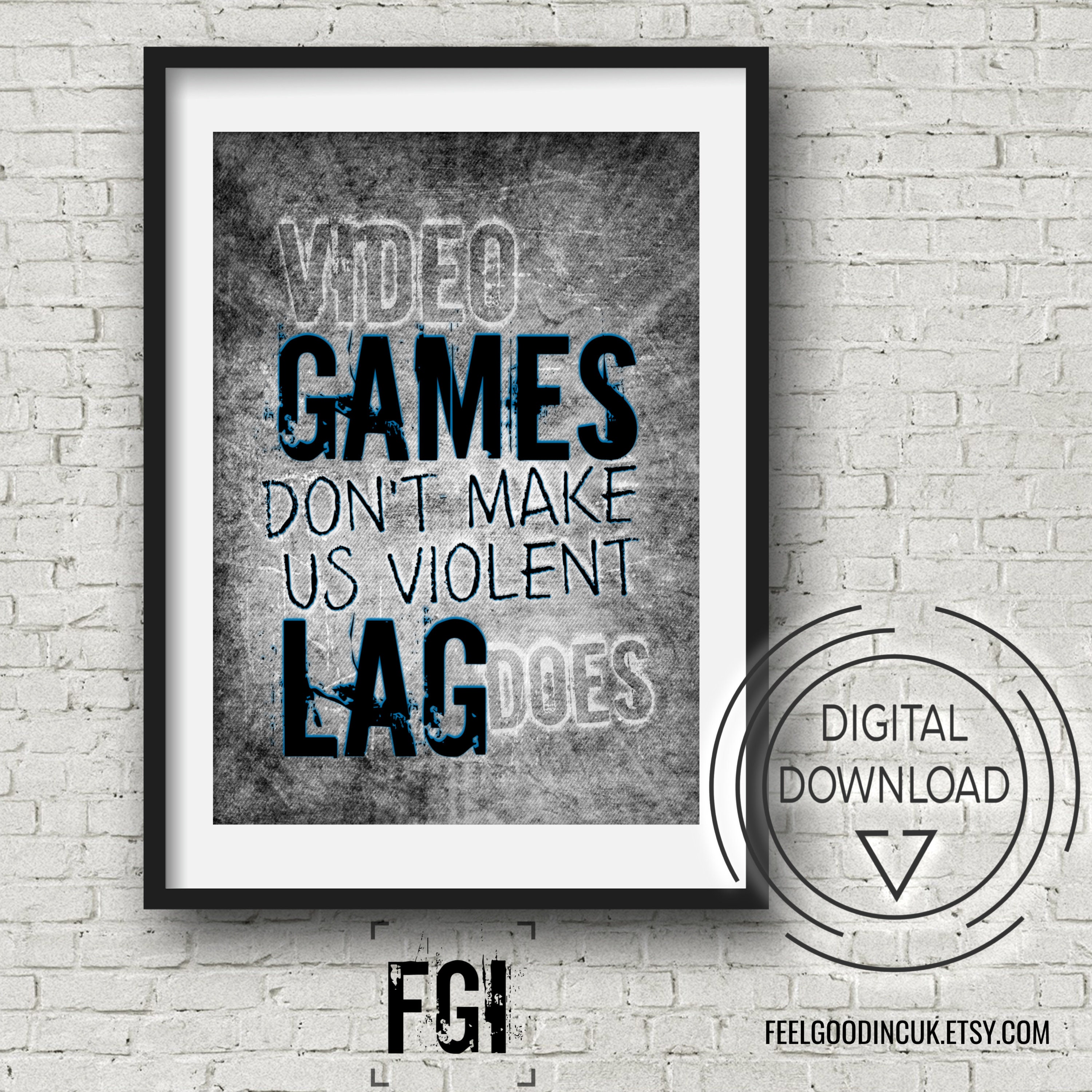 3 Playstation Video Game Prints for game room or teen boy | Etsy