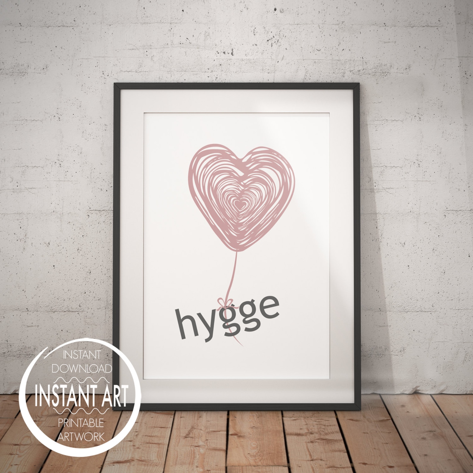 Hygge Print hygge wall art new home housewarming gift | Etsy
