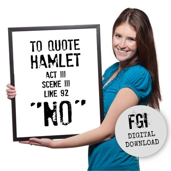 Hamlet Quote - Etsy