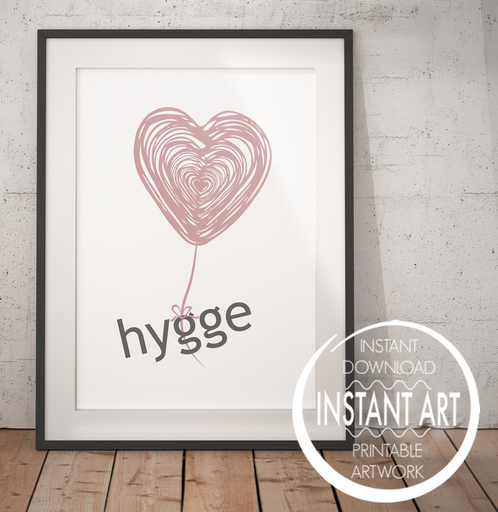 Hygge Print hygge wall art new home housewarming gift | Etsy