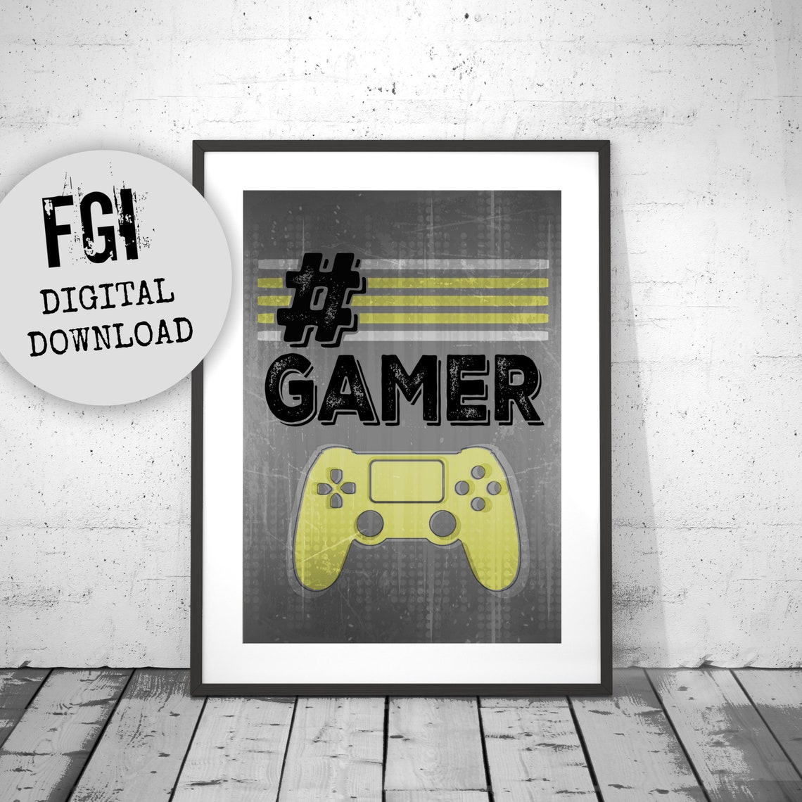 Playstation Video Game Decor gamer Hashtag Gamer Gamer - Etsy UK