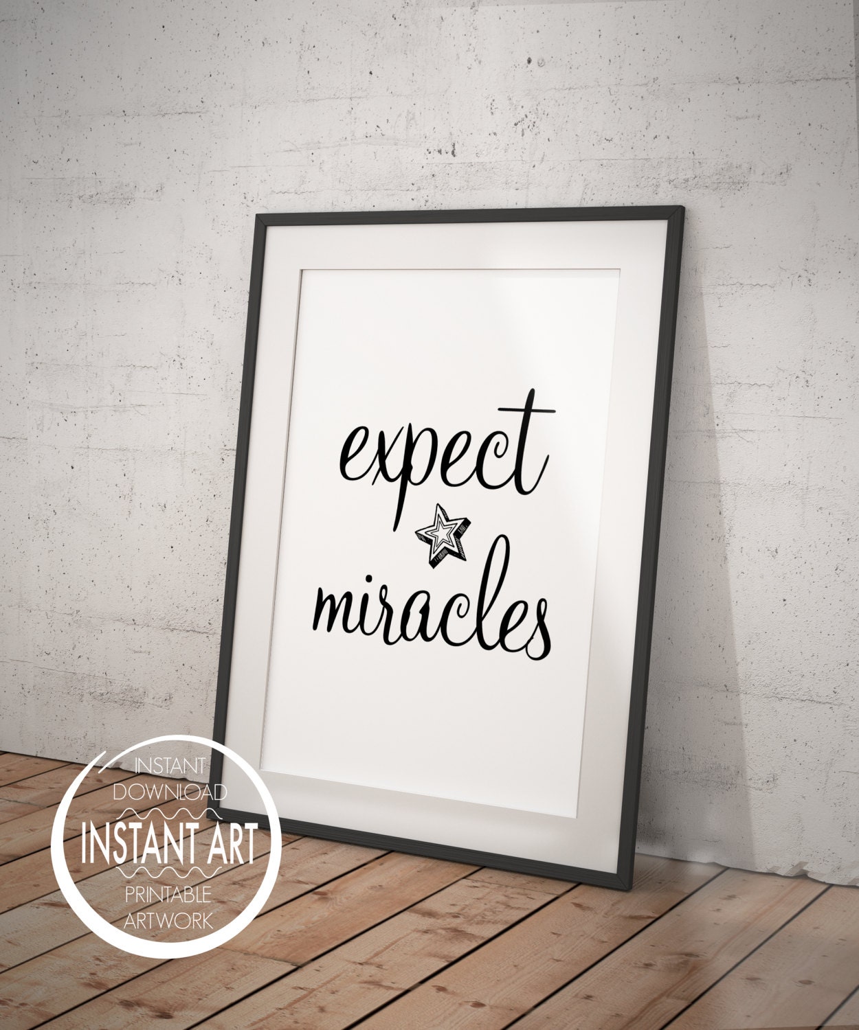 INSPIRATIONAL QUOTE Expect Miracles Positivity Quote - Etsy