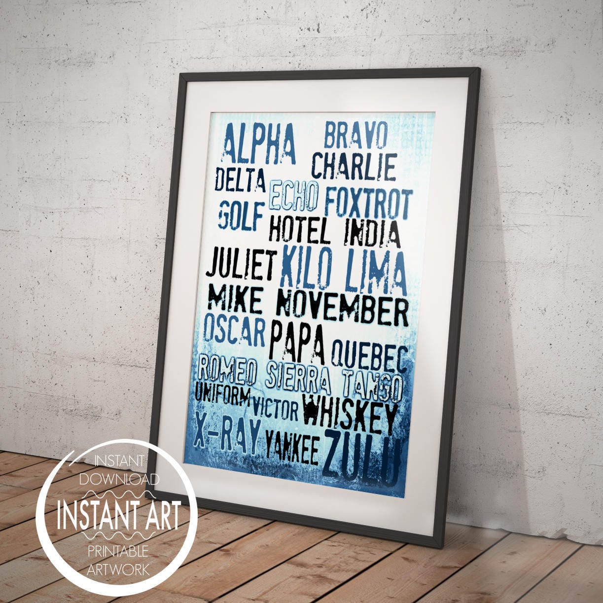 Kids Room NATO Phonetic Alphabet Radio Alphabet Print - Etsy UK