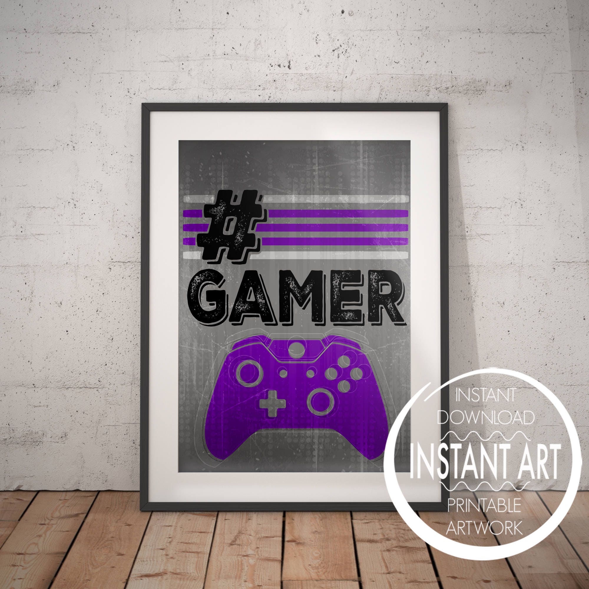Set of four XBOX Video Game Prints for teen boy wall art or | Etsy