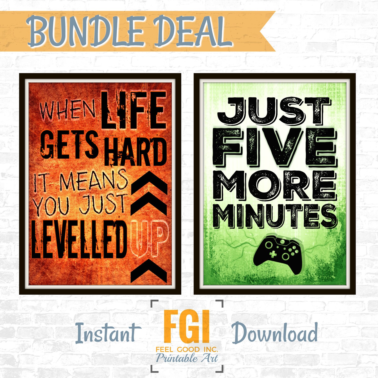 Video Game Poster BUNDLE video game prints package print | Etsy