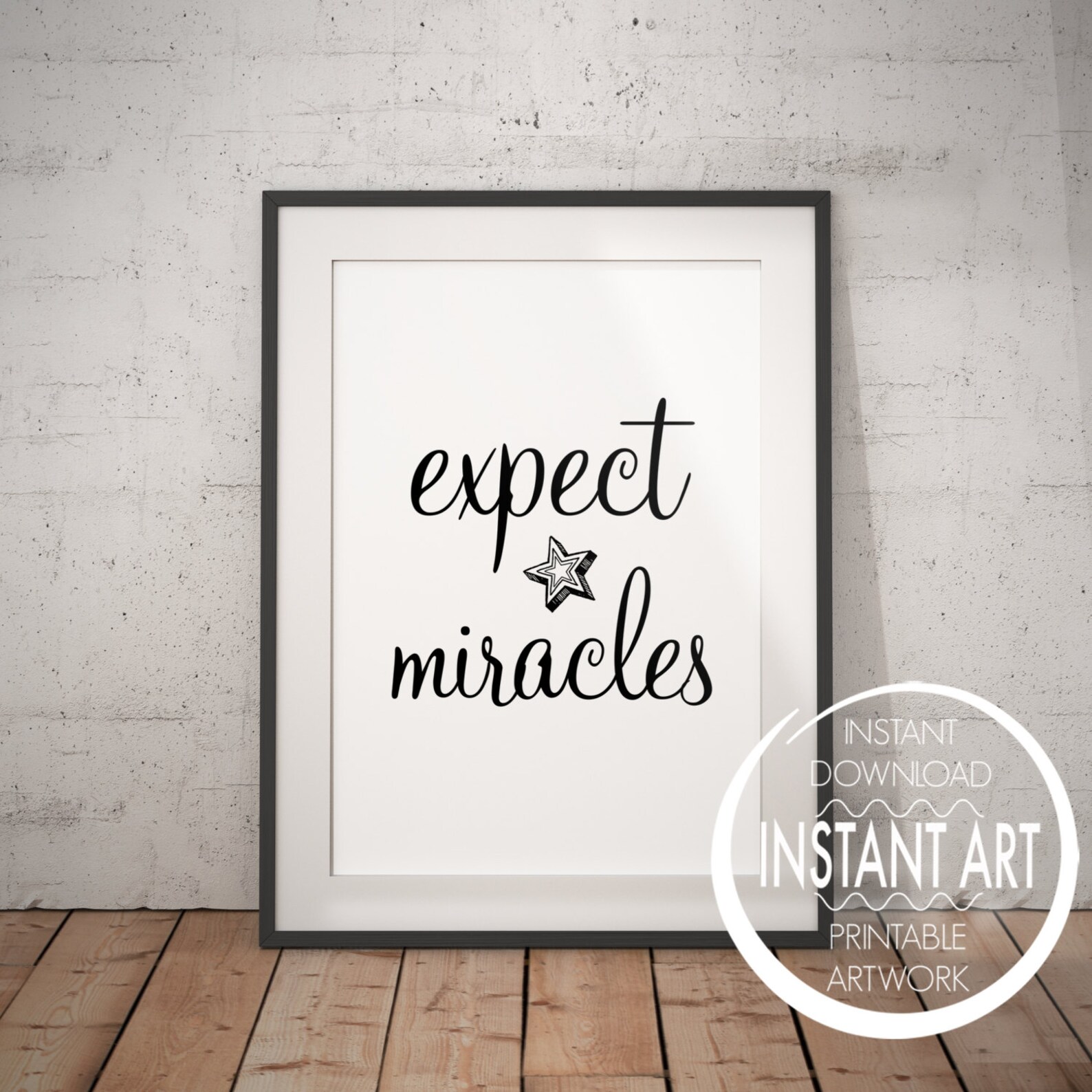 INSPIRATIONAL QUOTE Expect Miracles Positivity Quote - Etsy