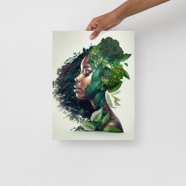 African Art Black Woman Print Black Woman Poster African American ...