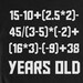 Funny 40th Birthday Math Shirt 40 Years Old Algebra Equation T-shirt ...