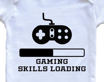 Future Gaming Buddy Baby One-piece Bodysuit Shirt, Nerdy Baby Onesie ...