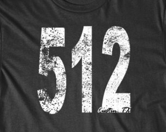 512 Area Code Shirt | Etsy