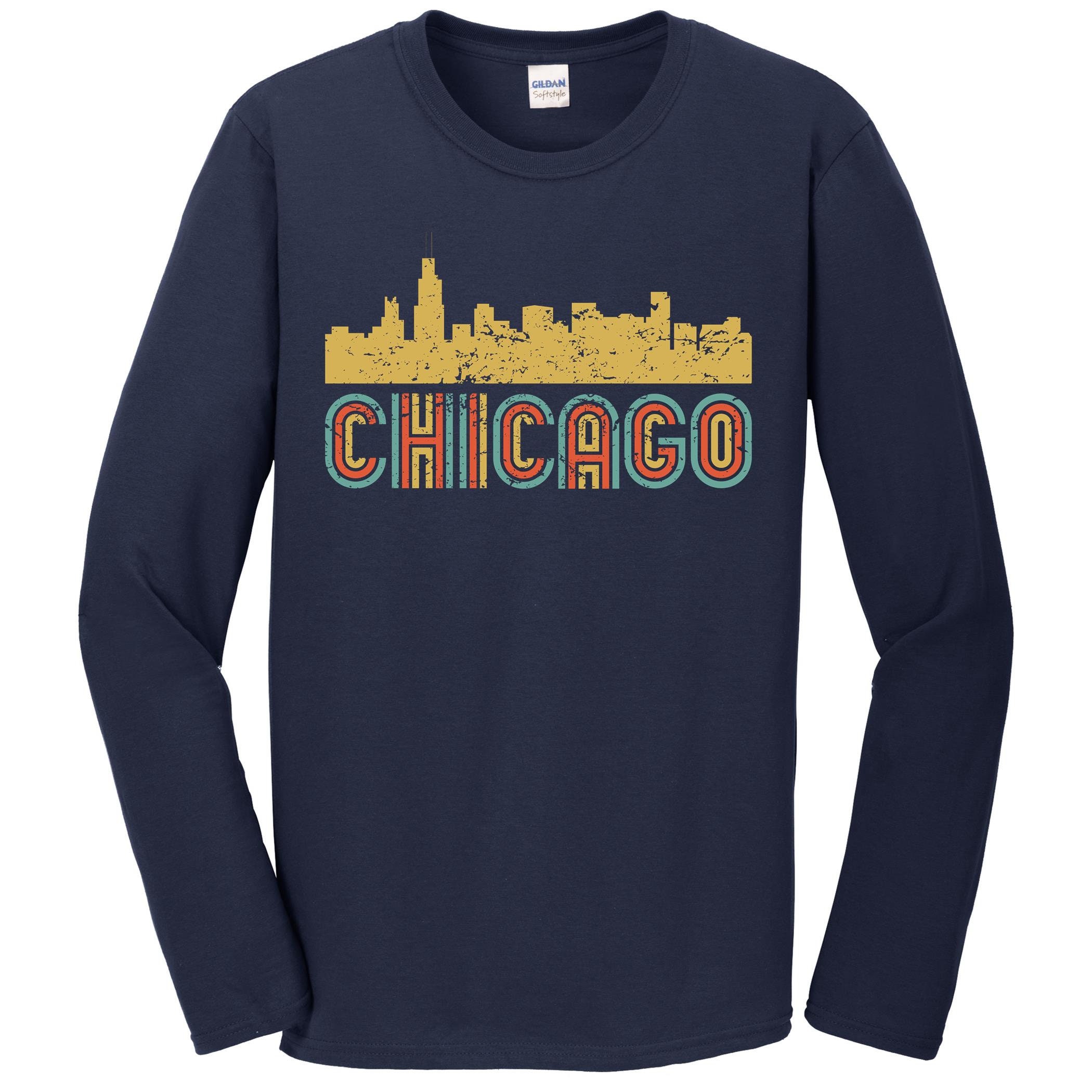 Men's Chicago Shirt Retro Vintage Style Chicago Illinois - Etsy
