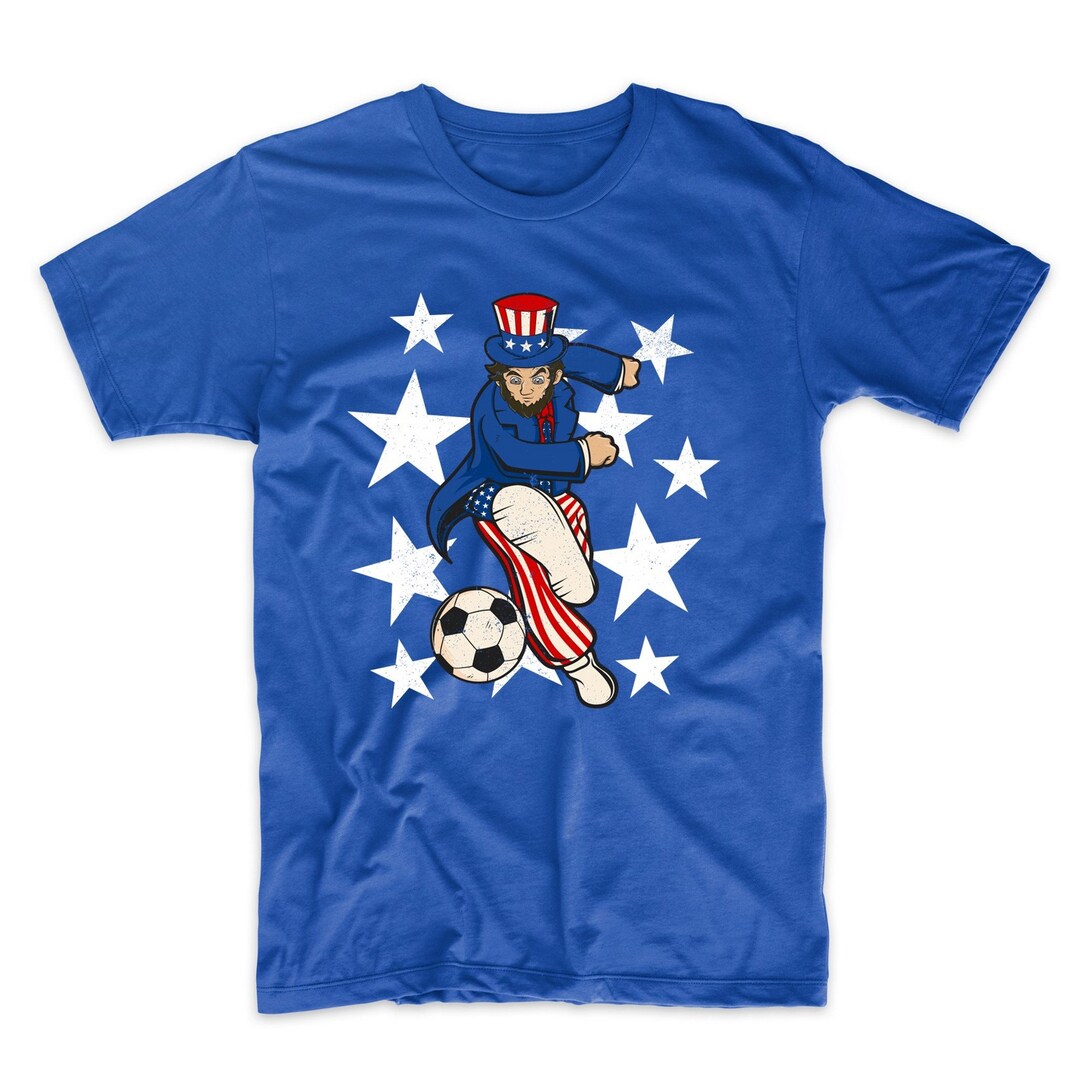 Abraham Lincoln Playing Soccer Funny 4th of July Soccer - Etsy