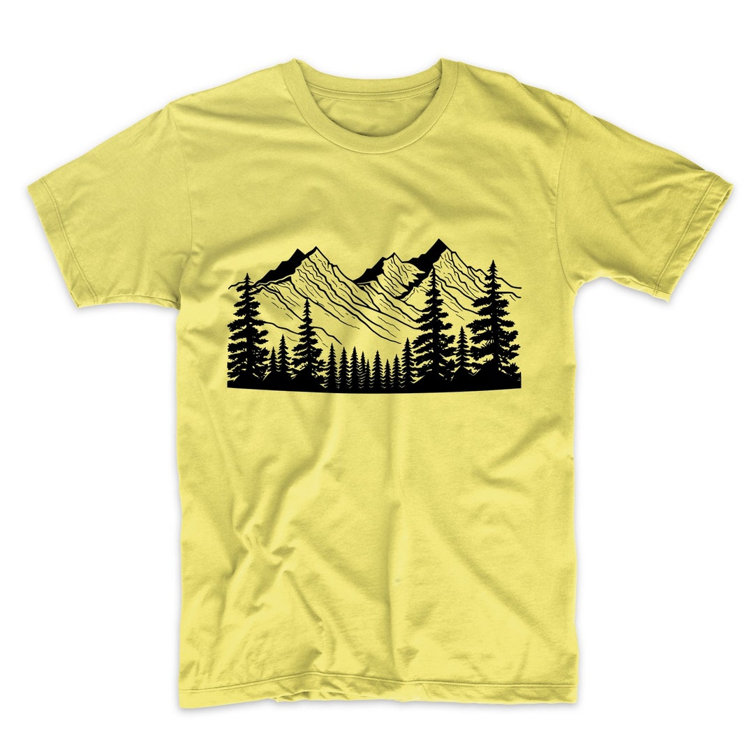 Mountains and Trees Camping Nature Lover T-shirt - Nature Shirt ...