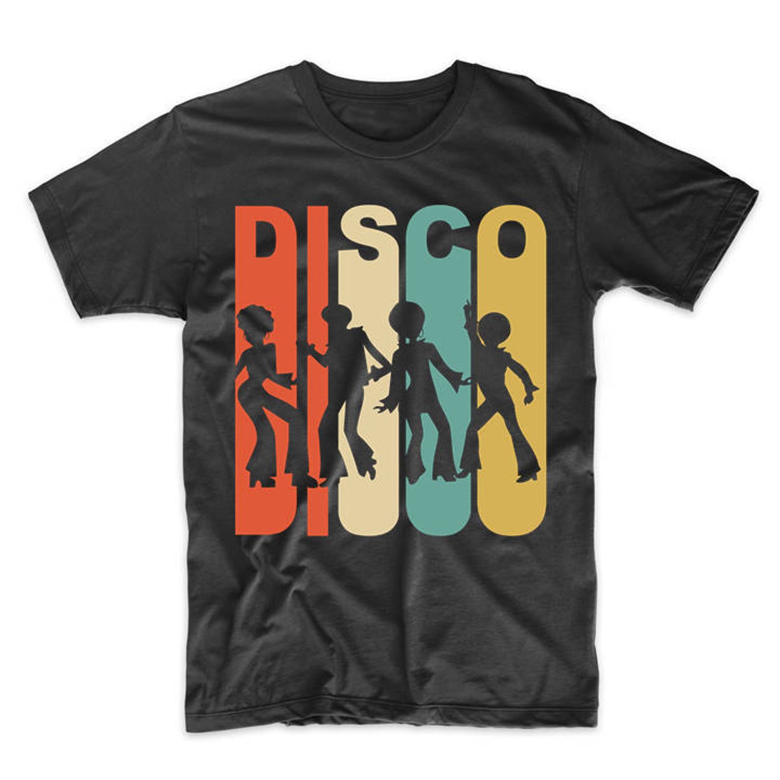 Retro Disco Shirt - Vintage 1970's Style Disco Dancers T-shirt by ...