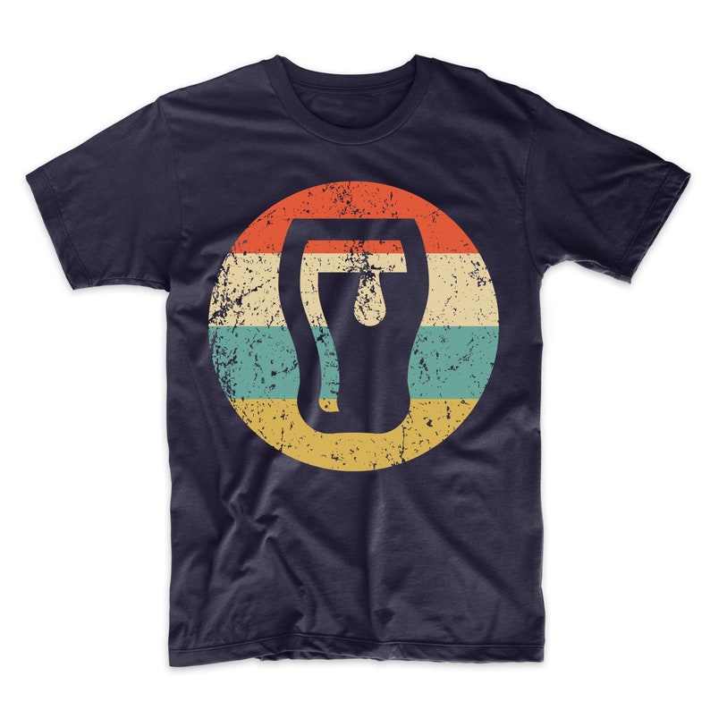 Craft Beer Drinker Shirt Retro Beer Glass Men's T-shirt - Etsy