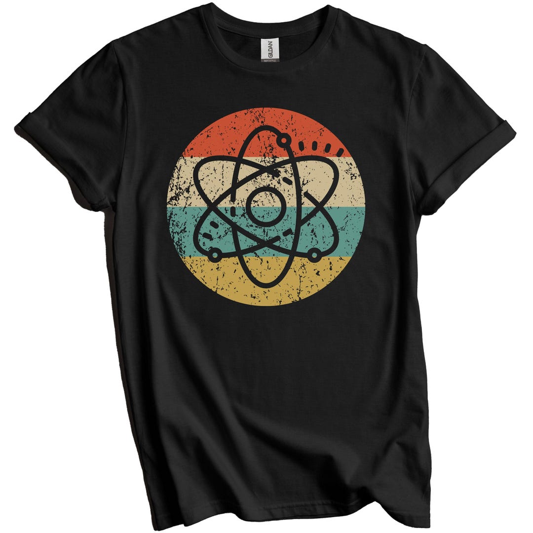 Chemistry Shirt - Atom Shirt - Retro Science T-shirt - Atom Icon Shirt ...